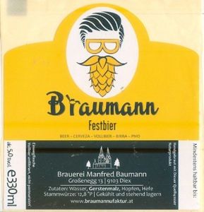 Drink Label: Braumann Festbier (Brauerei Manfred Baumann Diex ...