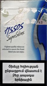 Cigarette Pack: Assos Superslims (Armenia) Col:AM-CT-0007