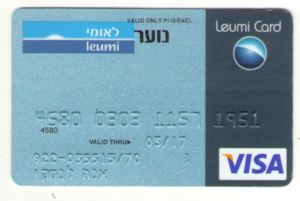 Bank Card: Leumi Card (Leumi Bank, IsraelCol:IL-VI-0038.05
