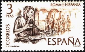 Stamp: Marcus Valerius Martialis (Spain(Roma-Hispania) Mi:ES 2081,Sn:ES ...