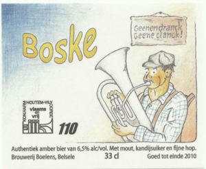 Drink Label: Boske (3 Fonteinen, BelgiumCol:BE-BEER-022793