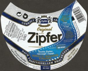 Drink Label: Zipfer Original (Brauerei Zipf, AustriaCol:AT-BEER-003848