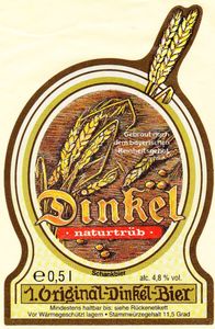 Drink Label: Dinkel Bier (Hirz-Bräu Hauzenberg, Germany, Federal ...