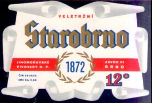 Drink Label: Hx-Starobrno světlý ležák 12 (Pivovar Starobrno Brno ...