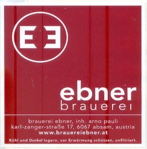 Drink Label: Ebner Brauerei (Ebner Brauerei Absam, AustriaCol:AT-BEER ...