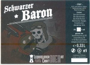 Drink Label: Schwarzen Baron (Leonfeldner Bier, AustriaCol:AT-BEER-003916