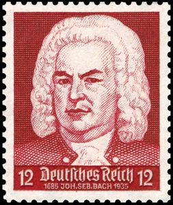 Stamp: Johann Sebastian Bach (1685-1750), composer (German Realm ...