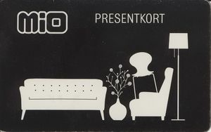 Gift Card: Mio Presentkort (Mio, Sweden(Furniture stores) Col:SE-Mio-001b