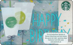 Gift Card: Happy Birthday (Starbucks, Austria(Happy Birthday) Col:AT-S ...