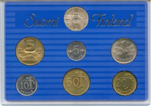 Coin: Various Markkaa (Mint set 1989 - Fininish version) (Finland(1973 ...