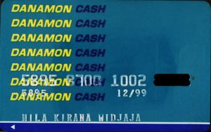 Bank Card: Danamon Cash (Bank Danamon, IndonesiaCol:ID-MS-0003.02