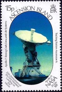 Stamp: Tracking Station (Ascension Island) (Moon Landing,20th Anniv) Mi ...
