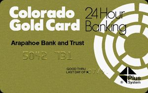 Bank Card: Arapahoe Bank Colorado Gold Card (Arapahoe Bank, United ...