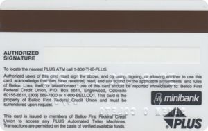 Bank Card: Bellco FCU ATM Card (Bellco FCU, United States of AmericaCol ...