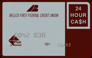 Bank Card: Bellco FCU 24 Hour Ca$h (Bellco FCU, United States of ...