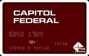 은행 카드: Capitol Federal Savings Red ATM Card (Capitol Federal Savings ...