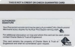 Bank Card: Charter Bank Access Card (Charter Bank, United States of ...