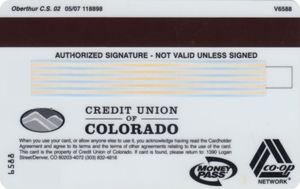 Bank Card: CU of Colorado Debit Card (CU of Colorado, United States of ...