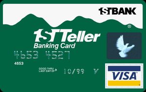 Bank Card: First Bank 1st Teller (First Bank of Colorado, United States ...