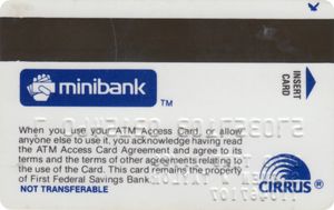 Bank Card: First Federal Savings of Colorado Minibank Card (First ...