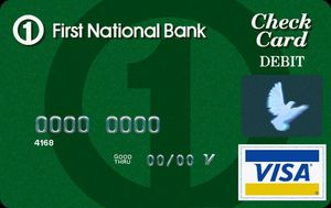 Bank Card: First National Bank Check Card (First National Bank of Fort ...