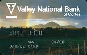 Bank Card: Valley Bank of Cortez ATM Card (Valley Bank of Cortez ...