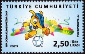 Stamp: World Cup 2014 Brazil (Türkiye (Turkey)(FIFA World Cup 2014 ...