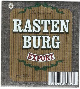 Drink Label: Rasten Burg Export (Browar Ketrzyn, PolandCol:PL-BEER-004029