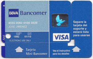 Bank Card: Bancomer (Bancomer, MexicoCol:MX-VI-0097