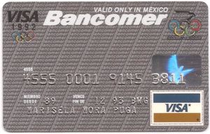Bank Card: Juegos Olímpicos 1992 - Bancomer (Bancomer, MexicoCol:MX-VI-0099