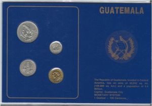 Coin: Various Quetzales (Mixed mint set 1974) (Guatemala) (1957~Today ...