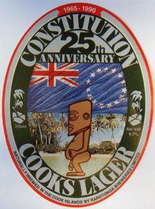 Drink Label: Cooks Lager (Rarotongan Breweries, Ltd, Cook IslandsCol:CK ...