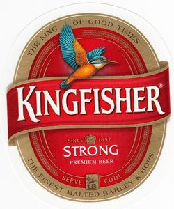 Etiqueta de bebida: Kingfisher Strong (United Breweries Ltd., IndiaCol ...