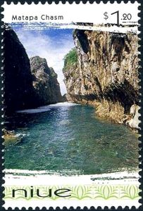 Stamp: Matapa Chasm (Niue(Island Scenes) Mi:NU 927,Sn:NU 735,Yt:NU 707 ...