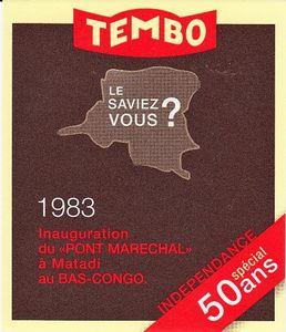 Drink Label: Tembo (Brasseries Simba, Congo, Democratic Republic ...