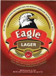 Drink Label: Eagle Lager (Golden Guinea Breweries Plc, NigeriaCol:NG ...