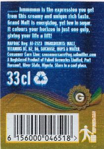Drink Label: Grand Malt (Pabod Breweries Ltd. (SAB Miller), NigeriaCol ...