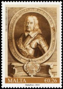 Stamp: Fra' Gregorio Carafa (1680) (Malta) (Grandmasters of the ...