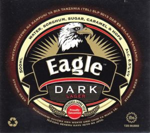 Drink Label: Eagle Dark Lager (Tanzania Breweries Ltd., TanzaniaCol:TZ ...