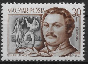 Stamp: János Bihari and Verbunkos (Hungary(Composers) Mi:HU 1341,Sn:HU ...