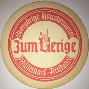 Sous-bock de bière: Uerige (Hausbrauerei Uerige, Allemagne, République ...