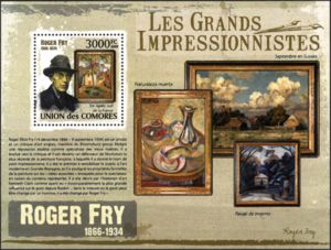Stamp: Painting of Roger Fry (1866-1934) (Comoros(The Great ...