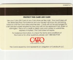 Gift Card: Pale Yellow (Cato Fashions, United States of America(Cato ...