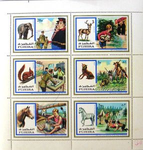 Stamp: Pathfinder and Animals mini sheet (Fujairah (Fujeira ...