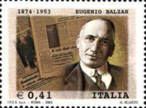 Sello: Eugenio Balzan - 50th death anniversary (ItaliaMi:IT 2919,Sn:IT ...