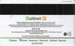 Functional Card: Multinet / UP İPara (Multifunctional Cards, Türkiye (Turkey)(Multinet) Col:TR ...