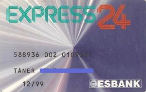 Tarjeta de Banco: Express 24 (Esbank, Türkiye (Turquía)Col:TR-GM-0080
