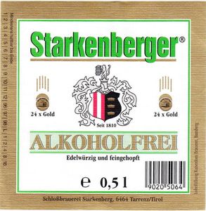 Drink Label: Starkenberger Alkoholfrei (Brauerei Schloß Starkenberg ...