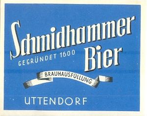 Flaschenetikett: Schmidhammer Bier (Brauerei Schmidhammer Uttendorf ...