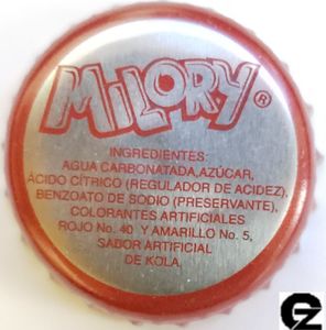 Bottle Cap: Milory Kolita (Cervecería Costa Rica, Costa RicaCol:SO-CR ...
